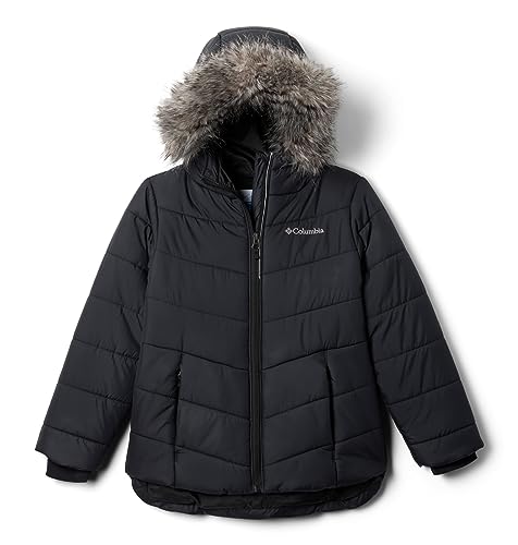 Columbia Youth Girls Katelyn Crest II Hooded Jacket, Black, X-Large