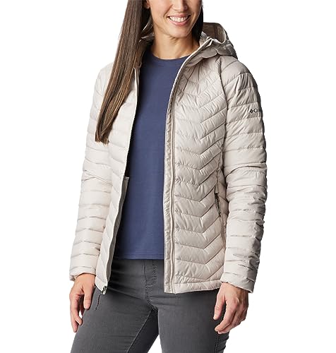 Columbia Women's Powder Lite Hooded Jacket, Dark Stone, Small