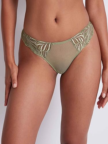 Aubade Women's Paradis Exotique Tanga, Green (Amazonia), XX-Large
