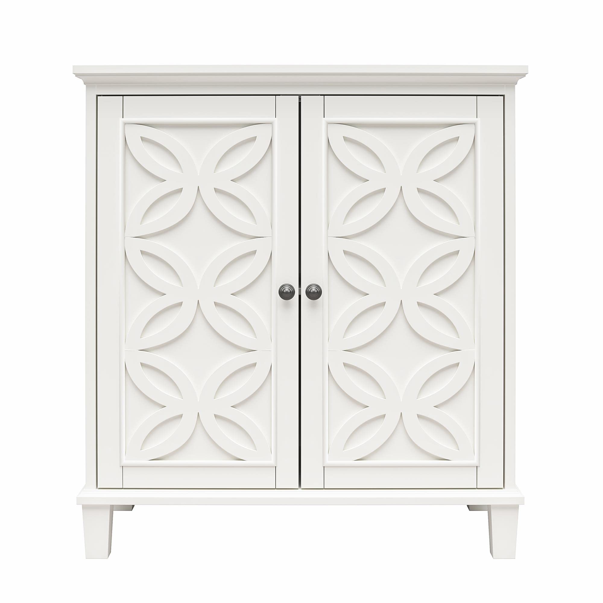 Ameriwood Home Celeste Double Door Accent Cabinet, White
