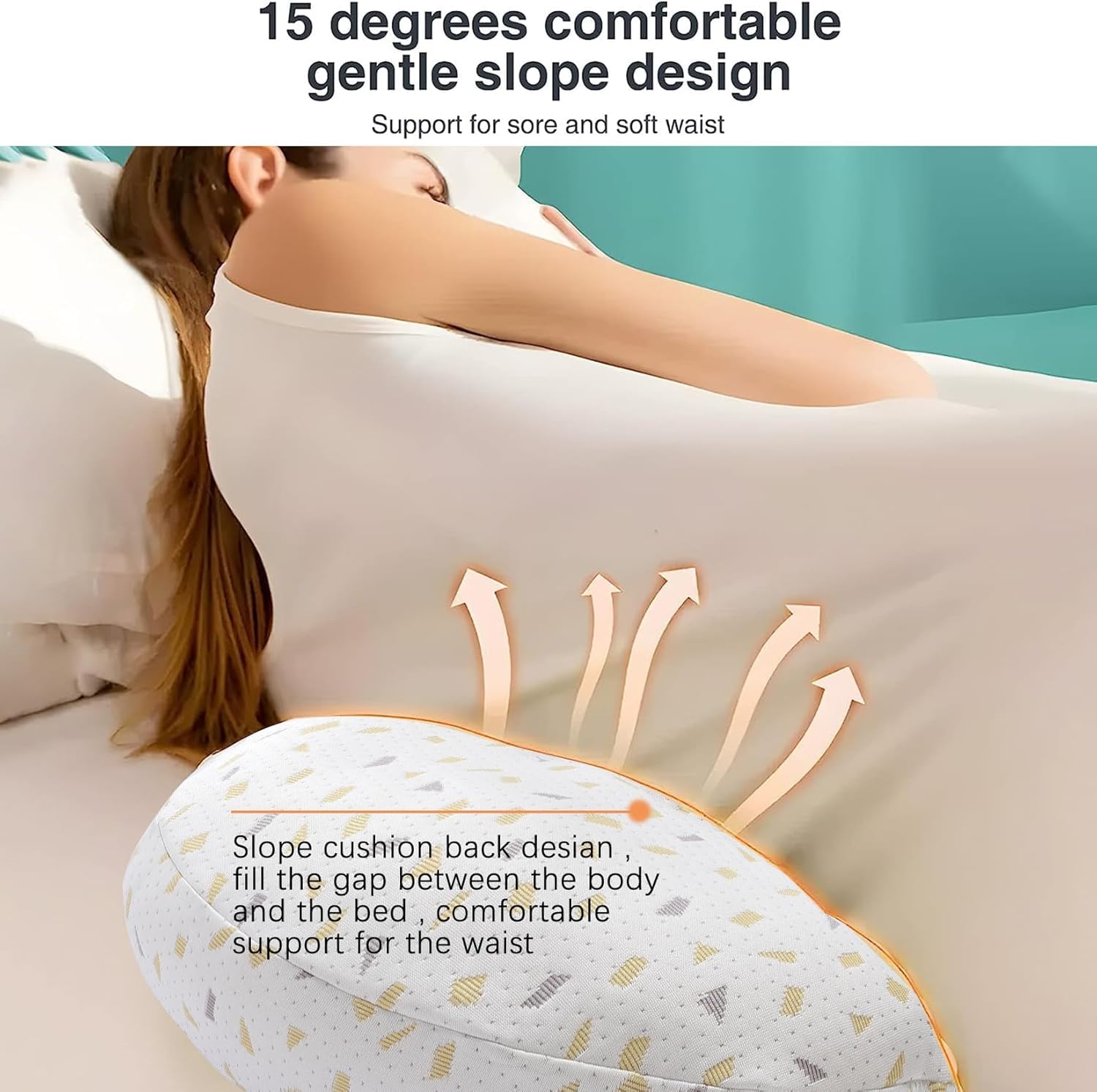 Busarilar Pregnancy Pillows for Sleeping, Maternity/Pregnancy Body Pillow Support for Back, Legs, Belly, HIPS of Pregnant Women, Detachable and Adjustable with Pillow Cover (Grey, Small)