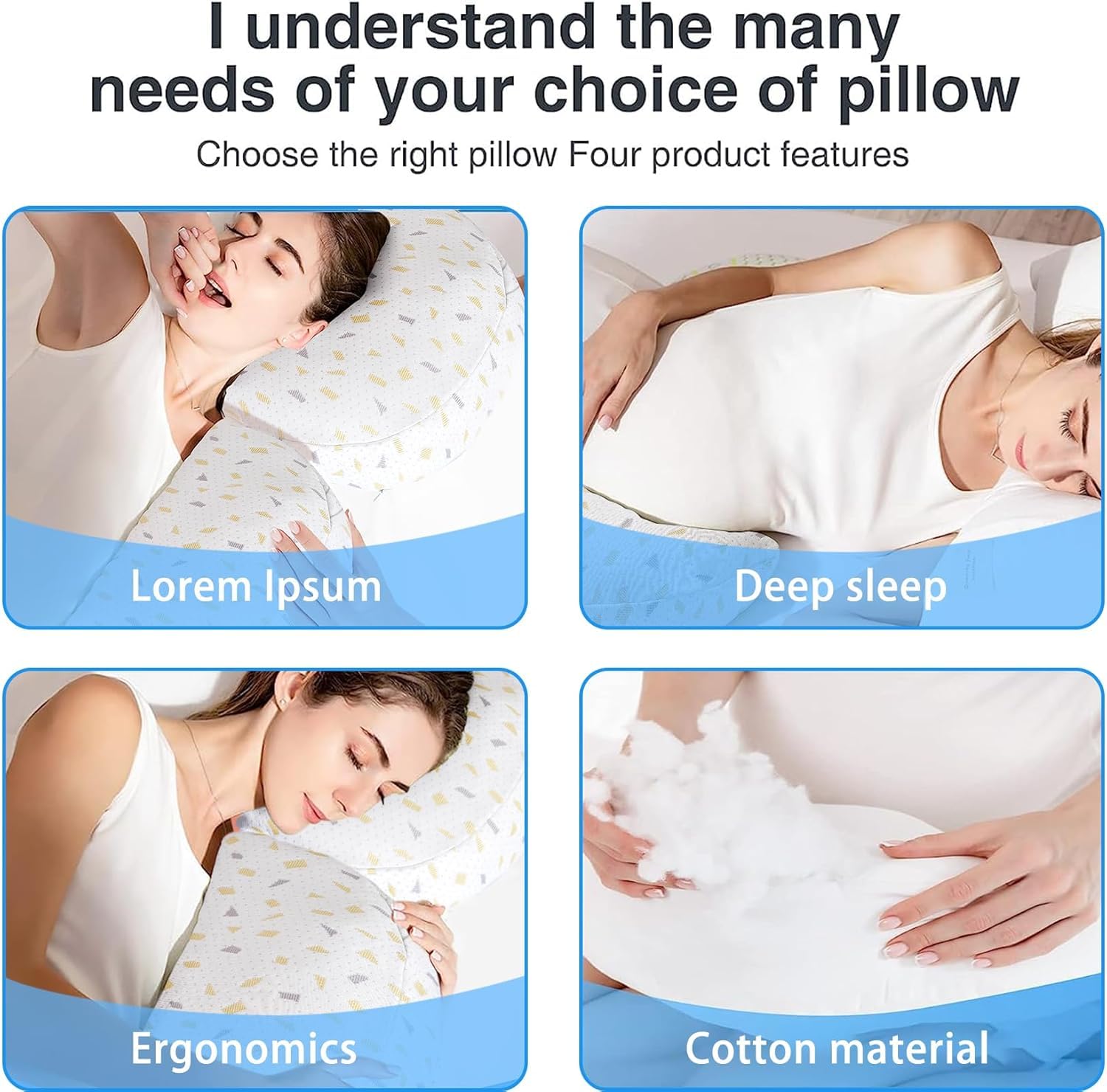 Busarilar Pregnancy Pillows for Sleeping, Maternity/Pregnancy Body Pillow Support for Back, Legs, Belly, HIPS of Pregnant Women, Detachable and Adjustable with Pillow Cover (Grey, Small)