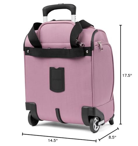Travelpro Luggage Maxlite 5 Softside Lightweight Rolling Underseat Compact Carry on Upright 2 Wheel Bag, Men and Women, Orchid Pink Purple, 15-Inch