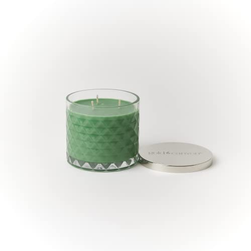 Gold Canyon™ - Holiday Wreath Scented Candle, Three-Wick, 100% Natural Soy Wax, Notes of Fresh Siberian Pine, Earthy Balsam Fir, and Bright Berries