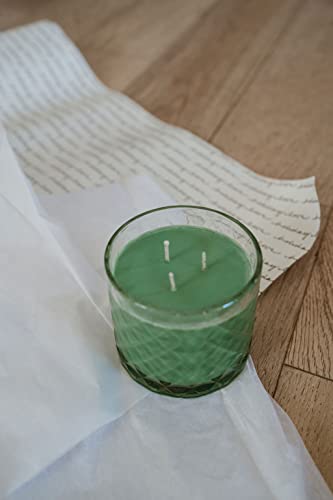 Gold Canyon™ - Holiday Wreath Scented Candle, Three-Wick, 100% Natural Soy Wax, Notes of Fresh Siberian Pine, Earthy Balsam Fir, and Bright Berries