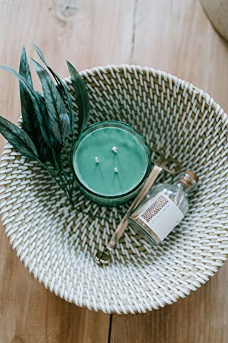Gold Canyon™ - Holiday Wreath Scented Candle, Three-Wick, 100% Natural Soy Wax, Notes of Fresh Siberian Pine, Earthy Balsam Fir, and Bright Berries