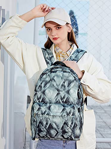 Rcuyyl Teens Bookbag Schoolbag 3pcs Set Backpack 3pcs Set Cute Kawaii Rucksack for School Bag Cute Aesthetic Backpack Travel Rucksack School Bag (Black)