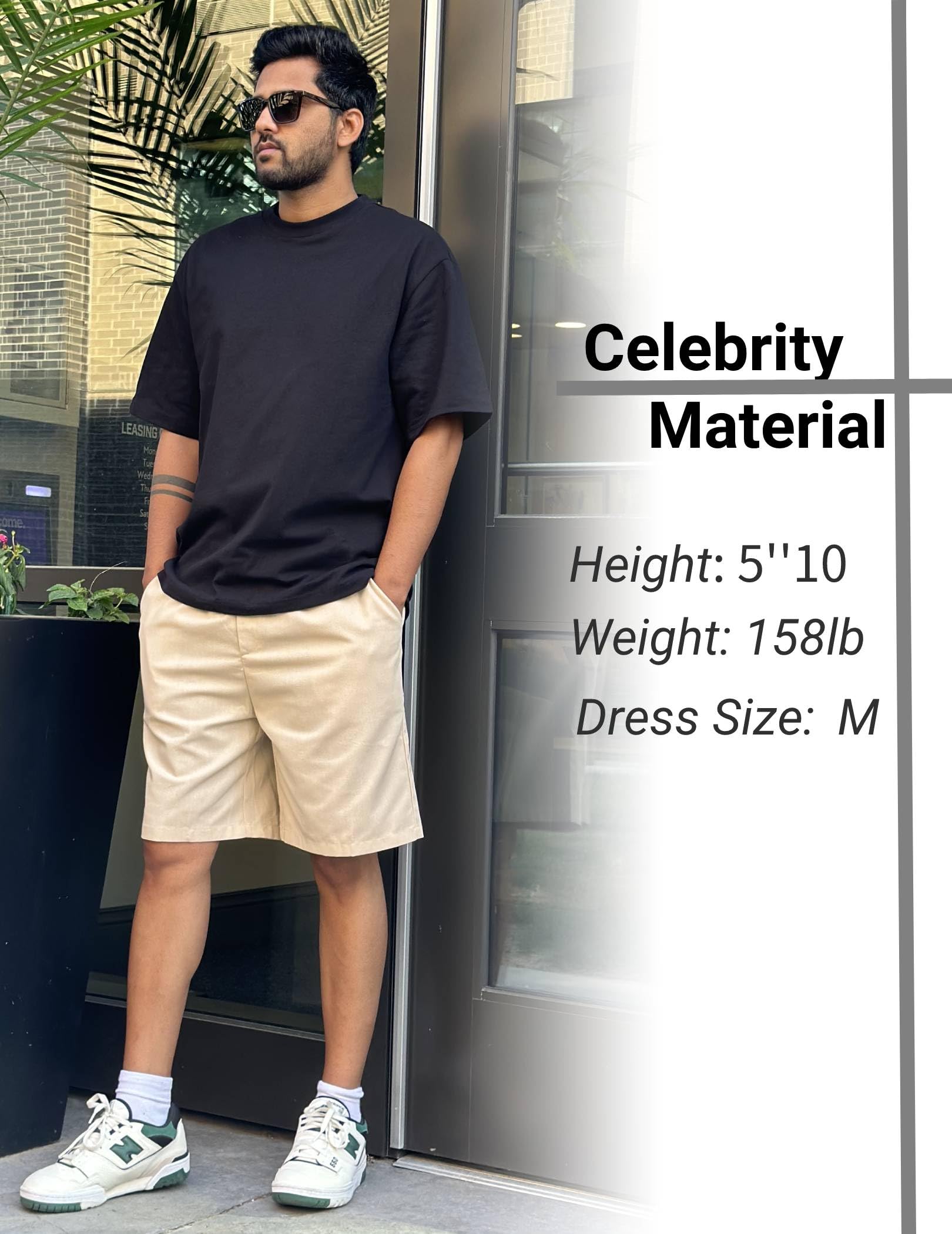 COOFANDY Men's Summer Beach Shorts Lightweight Stretch Waistband Shorts Linen Hawaiian Shorts Khaki