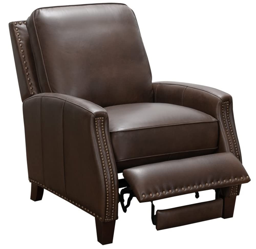 BarcaLounger Melrose Transitional Recliner Lounge Chair with footrest Extension 7-3155 in Ashford Walnut All Leather 5625-87 - Curbside Delivery