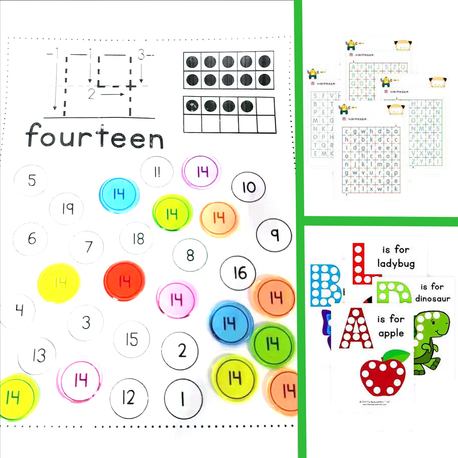 Dacefloy Magnetic Bingo Set -100 PCS Multicolour Metal Ringed Chips/Plastic Poker Tokens/Markers/Math Counting/Science Exploration/STEM Kit/Family Game Nights