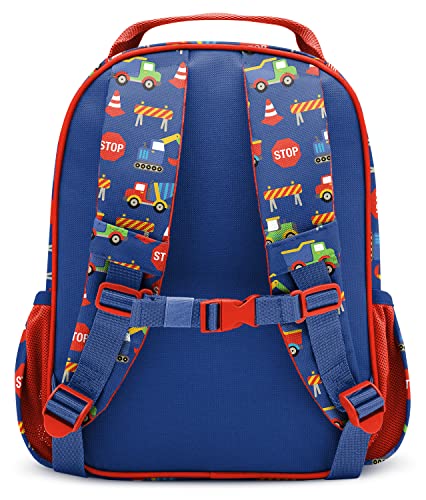 Simple Modern Toddler Mini Backpack for Kids Boys Girls | Preschool Small Backpack | Fletcher Collection | Toddler - Mini (14" tall) | Under Construction
