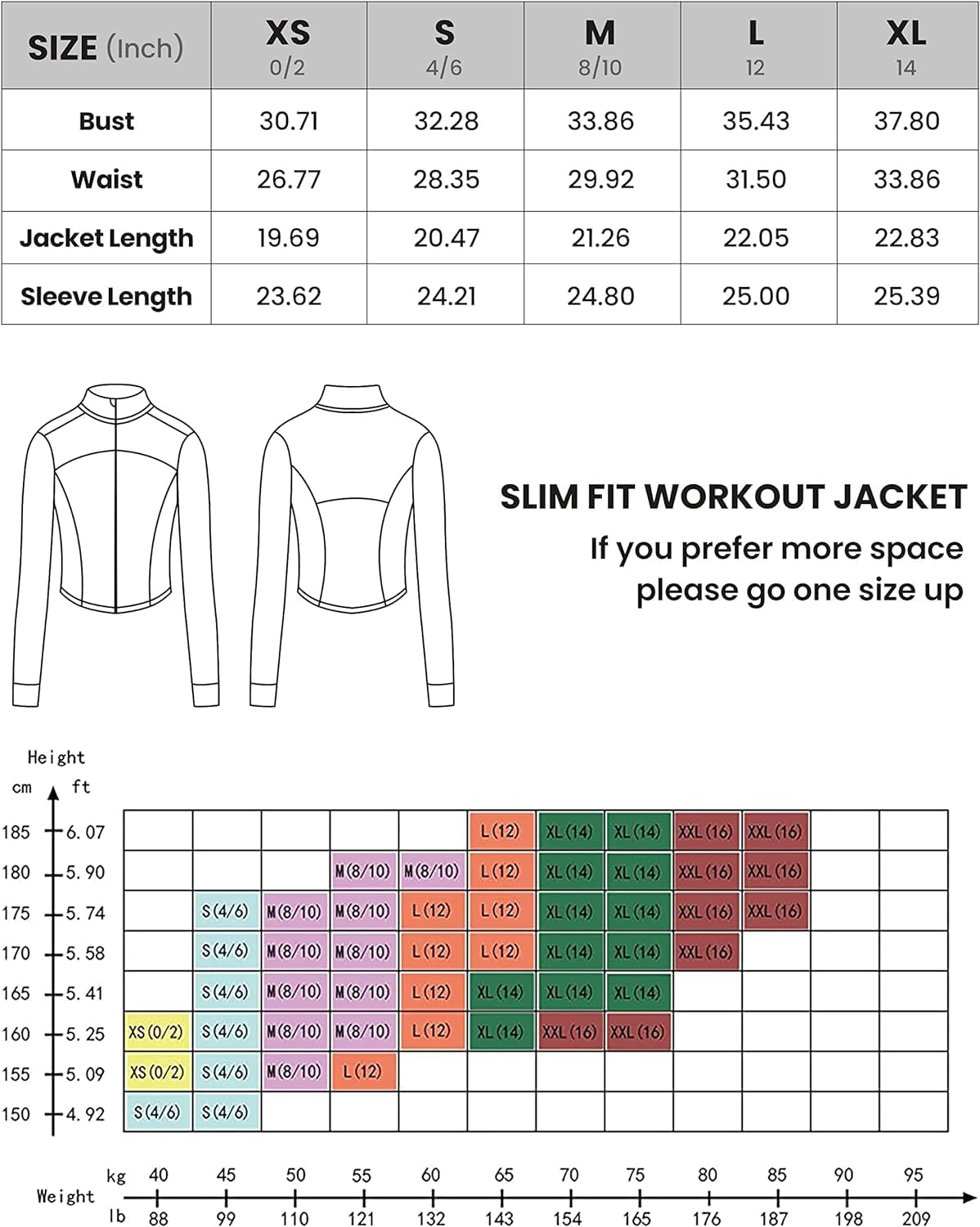 GYM RAINBOW Womens Zip Up Workout Jakcets Lightweight Slim Fit Running Athletic Jackets with Thumb Holes(#1 White,Small)