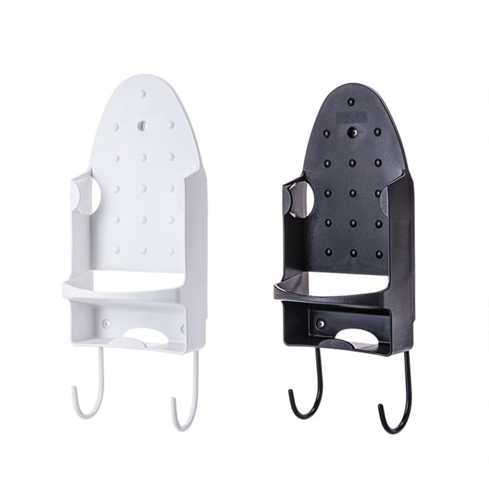 Zerodeko Iron Holder Wall Mount 1pc Ironing Board Hook Wall Mounted Ironing Board Ironing Board Holder Wall Mount Iron Holder Iron Board Shelf Storage White Hook up Ironing Board Hanger