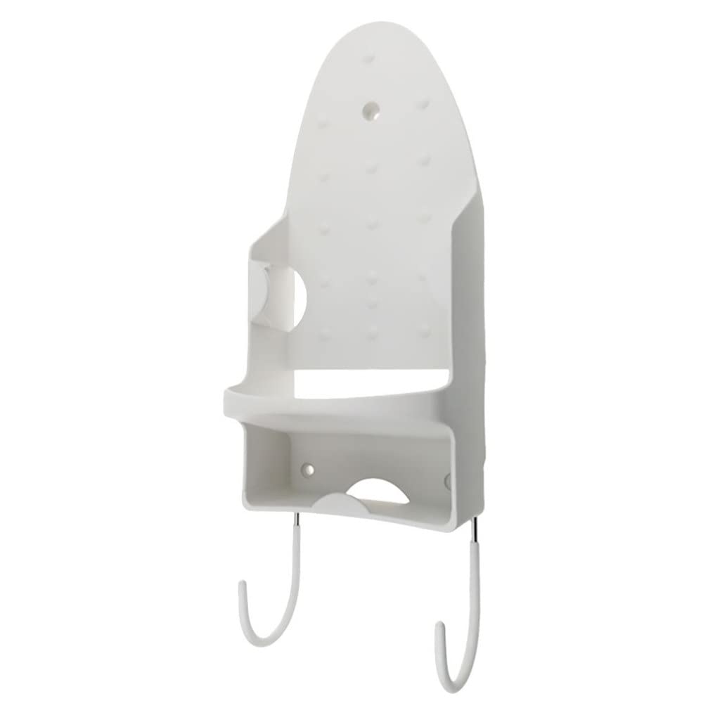 Zerodeko Iron Holder Wall Mount 1pc Ironing Board Hook Wall Mounted Ironing Board Ironing Board Holder Wall Mount Iron Holder Iron Board Shelf Storage White Hook up Ironing Board Hanger
