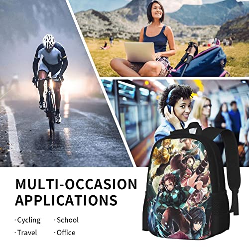 Anime Backpack For Men Women Large Capacity Shoulder Bag Quick Dry Laptop Bag Lightweight Daypack For Daily Life