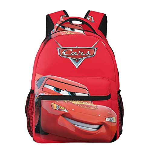 Augwc Cars Lightning Mcqueen Backpack Cute Bookbag Schoolbags Funny School Backpacks Laptop Bag Travel Hiking Daypack For Boys Girl