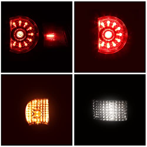ALZIRIA LED Tail Light Rear Brake Lamp Compatible With 05-15 Tacoma 2005 2006 2007 2008 2009 2010 2011 2012 2013 2014 2015 Toyota Tacoma Driver Side And Passenger Side