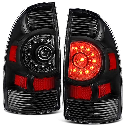 ALZIRIA LED Tail Light Rear Brake Lamp Compatible With 05-15 Tacoma 2005 2006 2007 2008 2009 2010 2011 2012 2013 2014 2015 Toyota Tacoma Driver Side And Passenger Side