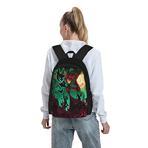 Anime Hazbin Hotel Backpack Fashion Unisex 3D Print Large Capacity Leisure Travel Backpacks School Laptop Bookbag College Daypack