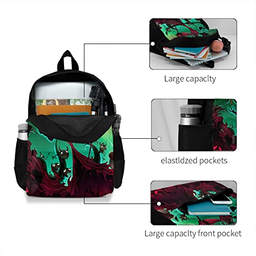 Anime Hazbin Hotel Backpack Fashion Unisex 3D Print Large Capacity Leisure Travel Backpacks School Laptop Bookbag College Daypack
