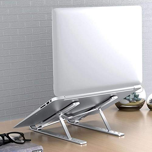 BoxWave Stand and Mount Compatible with Lenovo ThinkPad X1 Yoga (20XY) - Compact QuickSwitch Laptop Stand, Portable, Multi Angle Viewing Stand for Lenovo ThinkPad X1 Yoga (20XY) - Metallic Silver