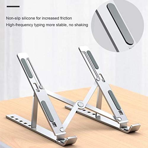 BoxWave Stand and Mount Compatible with Lenovo ThinkPad X1 Yoga (20XY) - Compact QuickSwitch Laptop Stand, Portable, Multi Angle Viewing Stand for Lenovo ThinkPad X1 Yoga (20XY) - Metallic Silver