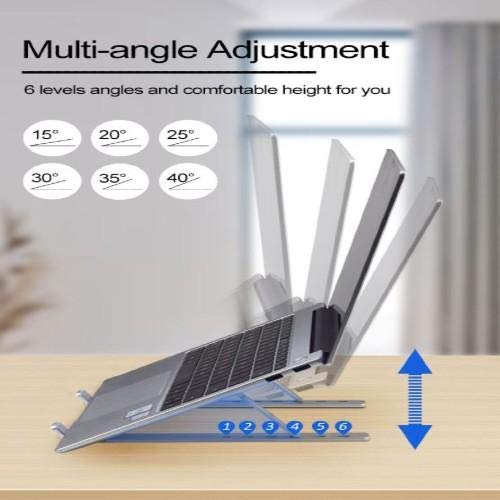 BoxWave Stand and Mount Compatible with Lenovo ThinkPad X1 Yoga (20XY) - Compact QuickSwitch Laptop Stand, Portable, Multi Angle Viewing Stand for Lenovo ThinkPad X1 Yoga (20XY) - Metallic Silver