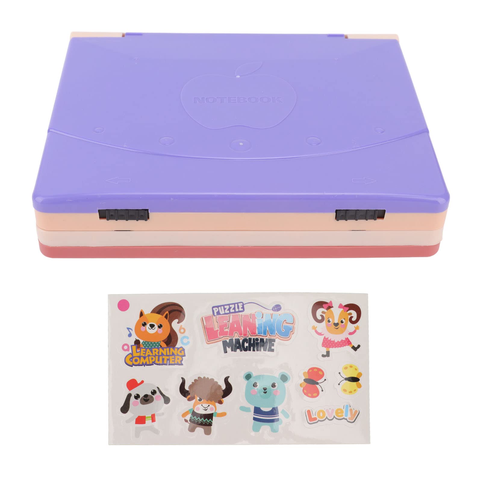 Kids Exploration Toy Laptop Educational Learning Computer, Children's Educational Interactive Computer with 20 Learning Activities and 30 Pieces of Popular Music, Birthday (Pink)