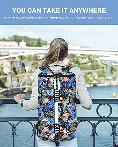 CLINFISH 40L Backpack Gym Duffle Bag Travel Backpack Waterproof Sling Bag Crossbody Daypack, Casual Daypacks for Sport Hiking