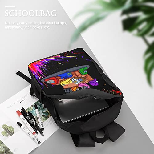 Val Pasco 17 inches Adult Large-capacity Shoulder Bag,Printed Multifunctional Convenient Backpack,Suitable for Travel, Summer Camp, Mountain Climbing