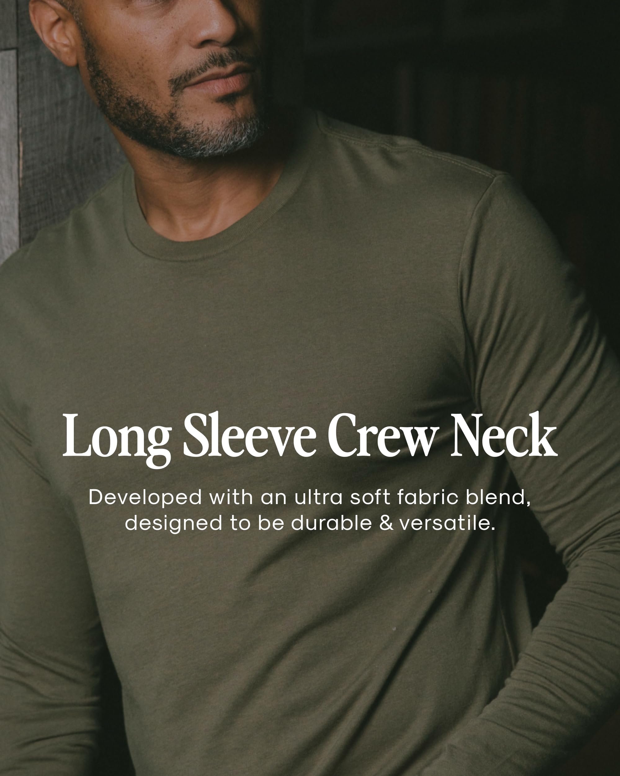 True Classic Mens Long Sleeve Thermal Tee Shirts - Crew Neck Long Sleeve Thermal T Shirt - Regular, Pack of 1, Charcoal Heather Gray, XXL