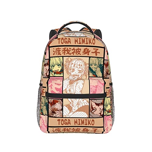 My Comics Hero Cartoon Academia Himiko Toga Backpack, Polyester Anime Shoulders Backpacks, Casual Bag, Custom Day Pack