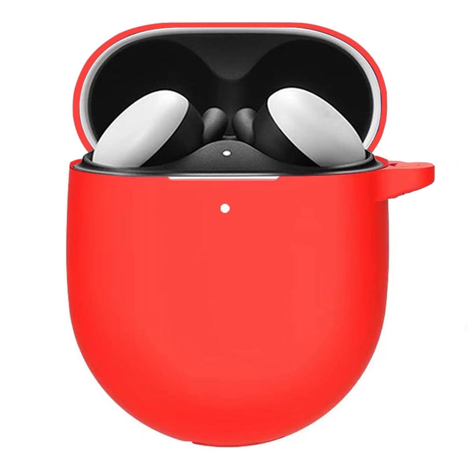 Ankersaila Case Compatible with Google Pixel Buds Pro 2022,Soft Silicone Shockproof Anti-Scratch Protective Cover (Red)