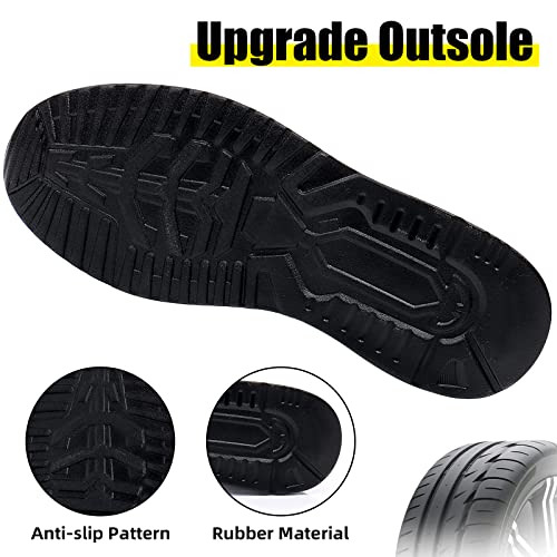 FINOTAR Men Running Shoes Lightweight Breathable Fashion Sneakers Air Mens Walking Shoes Tennis Jogging Gym Travel Outdoor Sports Shoes Green 6.5