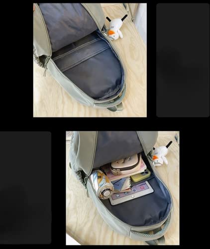 RRRWEI Kawaii Backpack With Kawaii Pin And Accessories Cute Backpack School Backpack For Teens Girls Aesthetic Backpack (green)