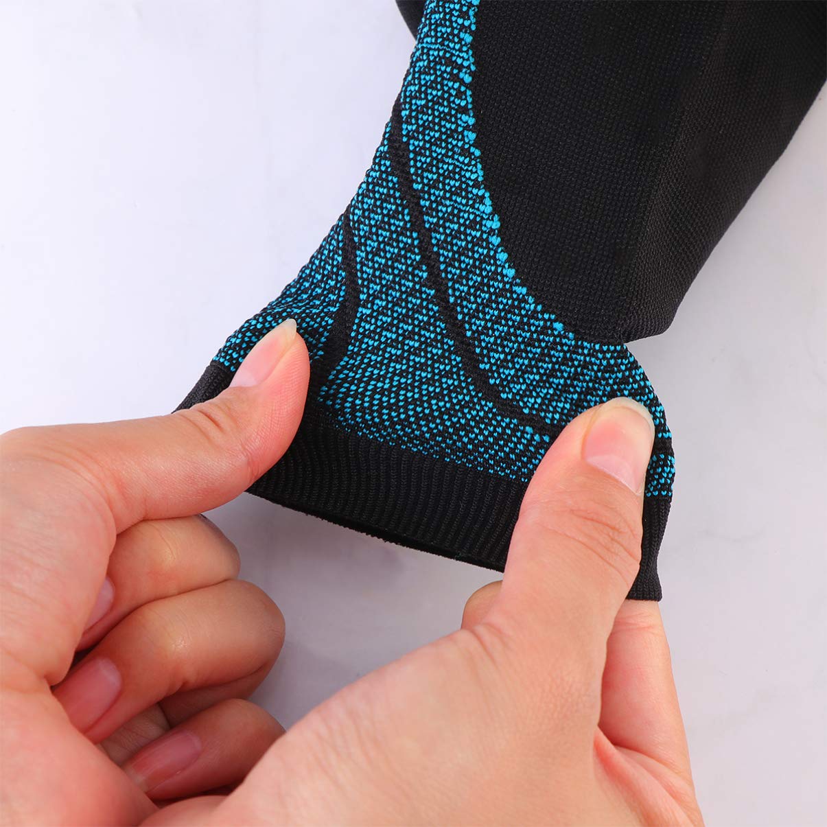 Healifty Socks Plantar Compression Foot Faja for Ankle Support Elastic Socks Lackish Pair