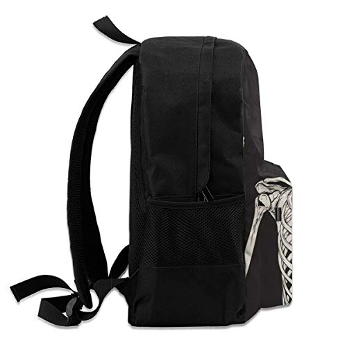 Cool Halloween Laptop Backpack Rock Roll Skull Hippie Tablet Bag Travel Business College Rucksack Casual Outdoor Camping Daypack for Women Men