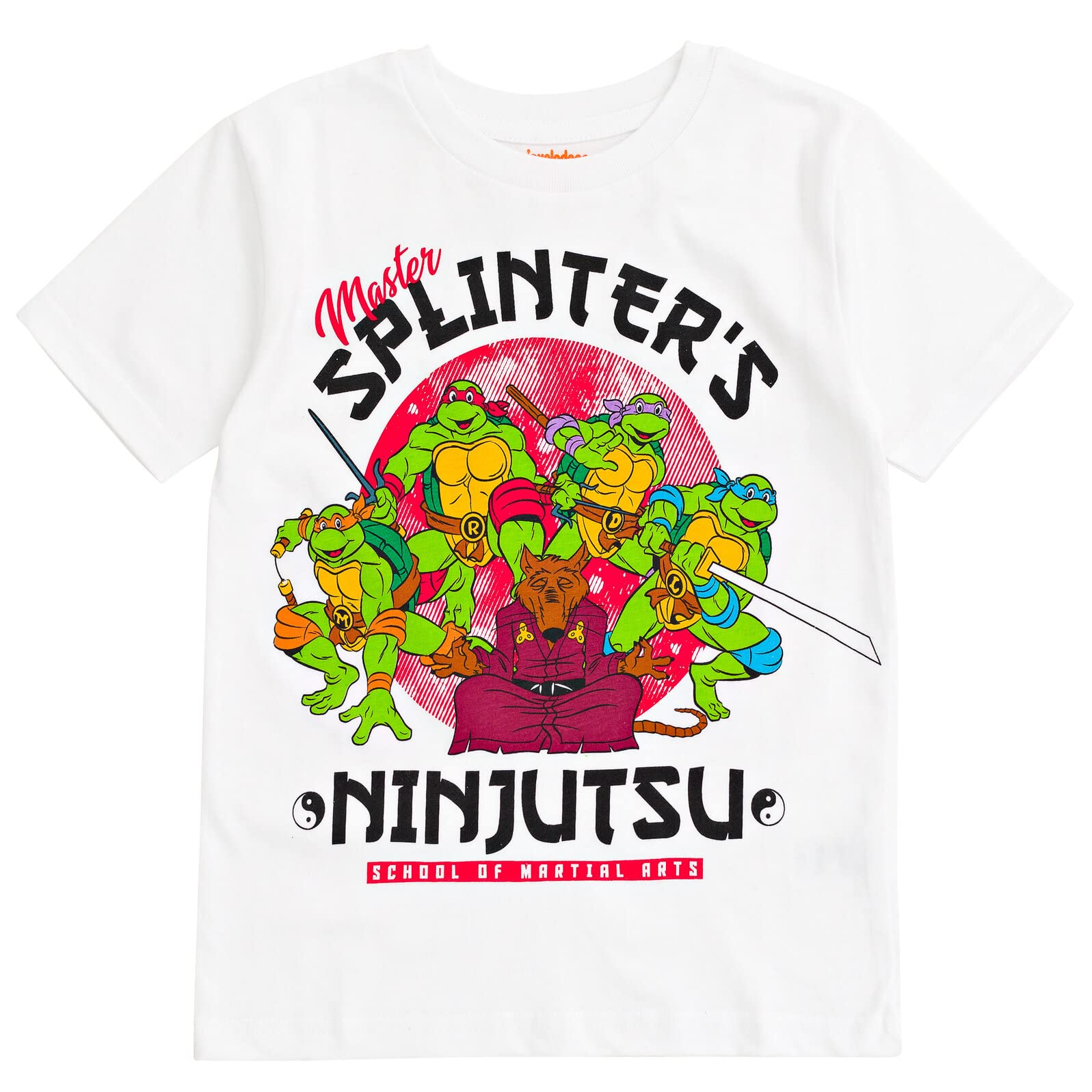 Teenage Mutant Ninja Turtles Leonardo Michelangelo Raphael Little Boys 3 Pack T-Shirts White/Gray/Green 7-8