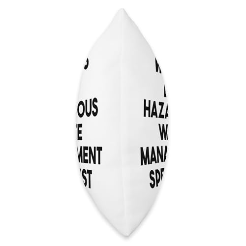 World's Best Hazardous Waste Management Specialist Throw Pillow