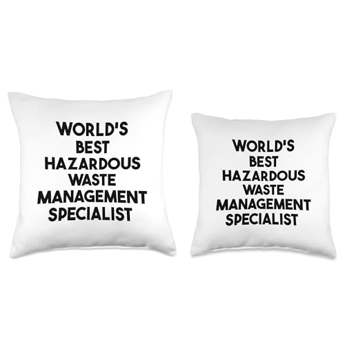 World's Best Hazardous Waste Management Specialist Throw Pillow