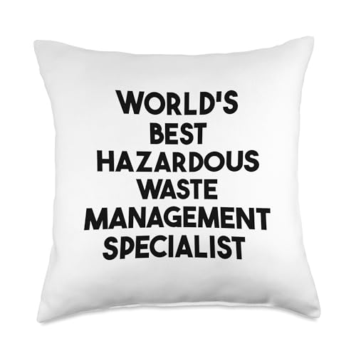 World's Best Hazardous Waste Management Specialist Throw Pillow