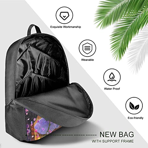 MeiPing Cartoon Backpack High Capacity Multifunction Anime Casual Backpack Lightweight Travel Backpack 17 Inch, One Size