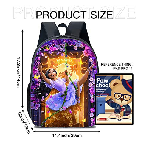 MeiPing Cartoon Backpack High Capacity Multifunction Anime Casual Backpack Lightweight Travel Backpack 17 Inch, One Size