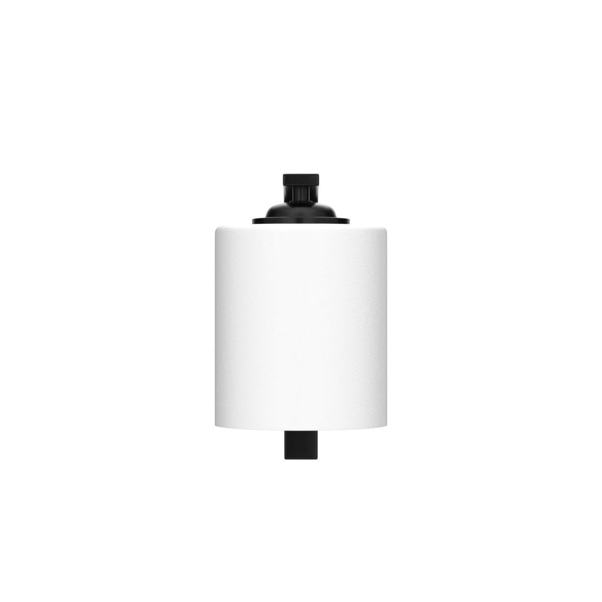 CANMEIJIA Wall Sconce 1 Light, Modern Wall Light Fixture, Bathroom Vanity Lights with Matte Black Wall Lamp for Bedroom Kitchen Hallway Porch, Milky White Glass Shades, E26 Socket, Bulbs Not Included