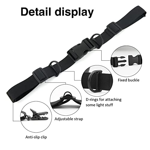 Ikerall Sternum Strap Backpack 3-pack,Adjustable Chest Strap with Emergency Whistle Buckle Suitable for Universal Outdoor Fabric Backpack Straps(Black)