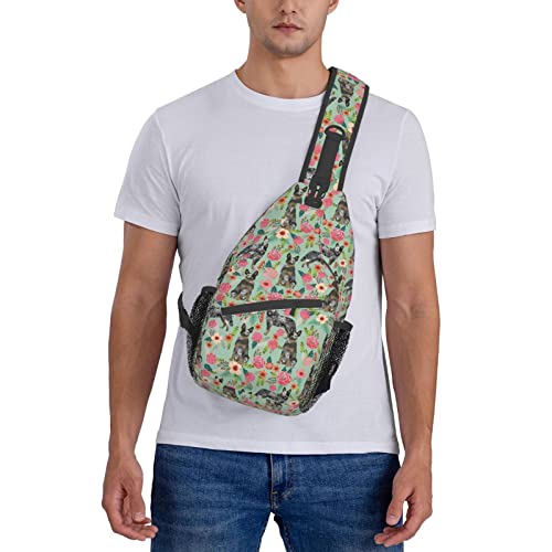 Faqcepg Blue Heeler Dog Unisex Shoulder Backpack Sling Chest Crossbody Bag Cover Pack Rucksack