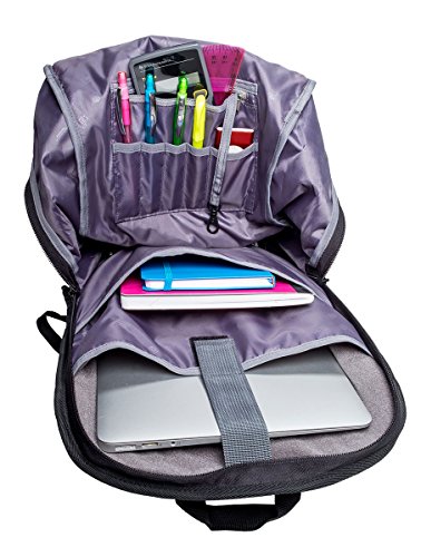 Case-It The Classic Laptop Backpack, Fits 13 Inch and Some 15 Inch Laptops, Blue (BKP-303-BLU)
