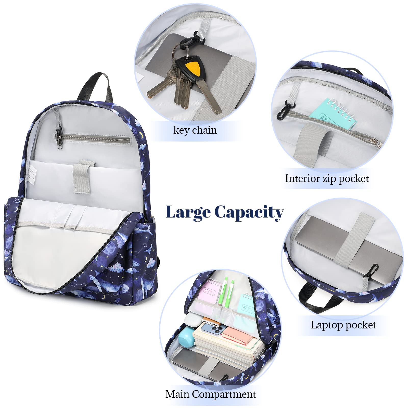 MIRLEWAIY 15.7 inch Kids Travel Backpack for School Girls Elementary, Cactus