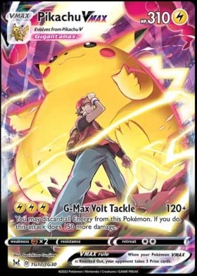 Pokemon - Pikachu VMax - TG17 - Trainer Gallery - Lost Origin - Full Art Holo Foil Card