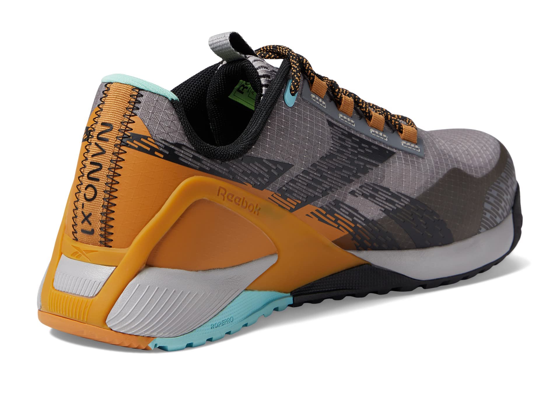 Reebok Work Nano X1 Adventure Work Composite Toe Men's Oxford, 10 D(M) US, Silver-Grey-Clay-Black